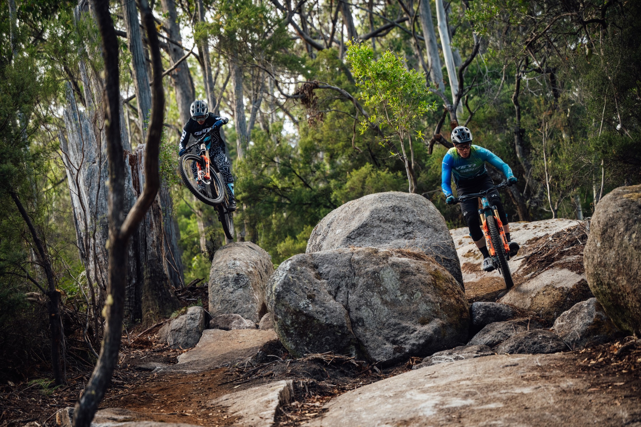 Triple 3 | Riding the first Shimano Trail Born Project in Blue Derby