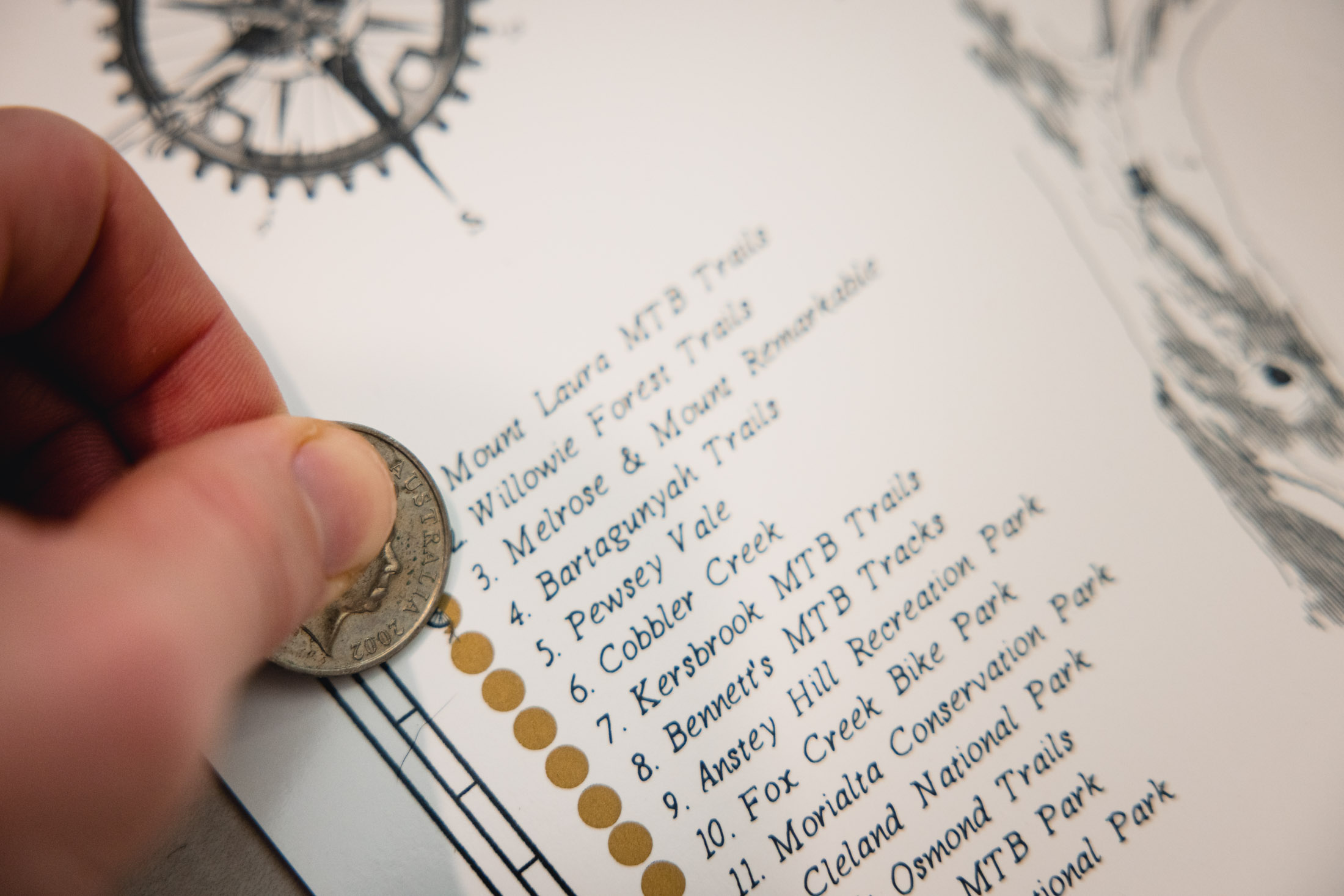 Fresh Produce | The Quest Maps Scratch Off MTB Trail Maps