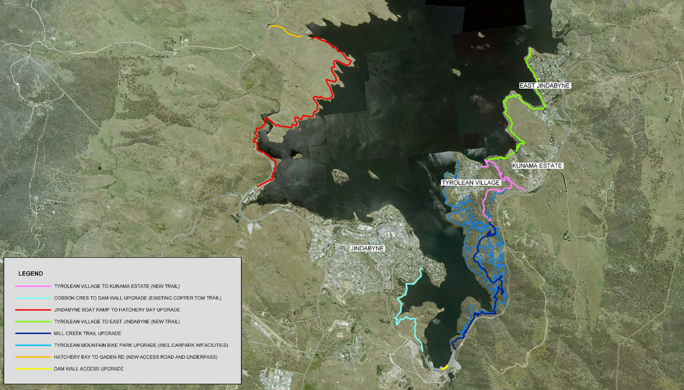 Jindabyne, NSW soon to have 50km of trails